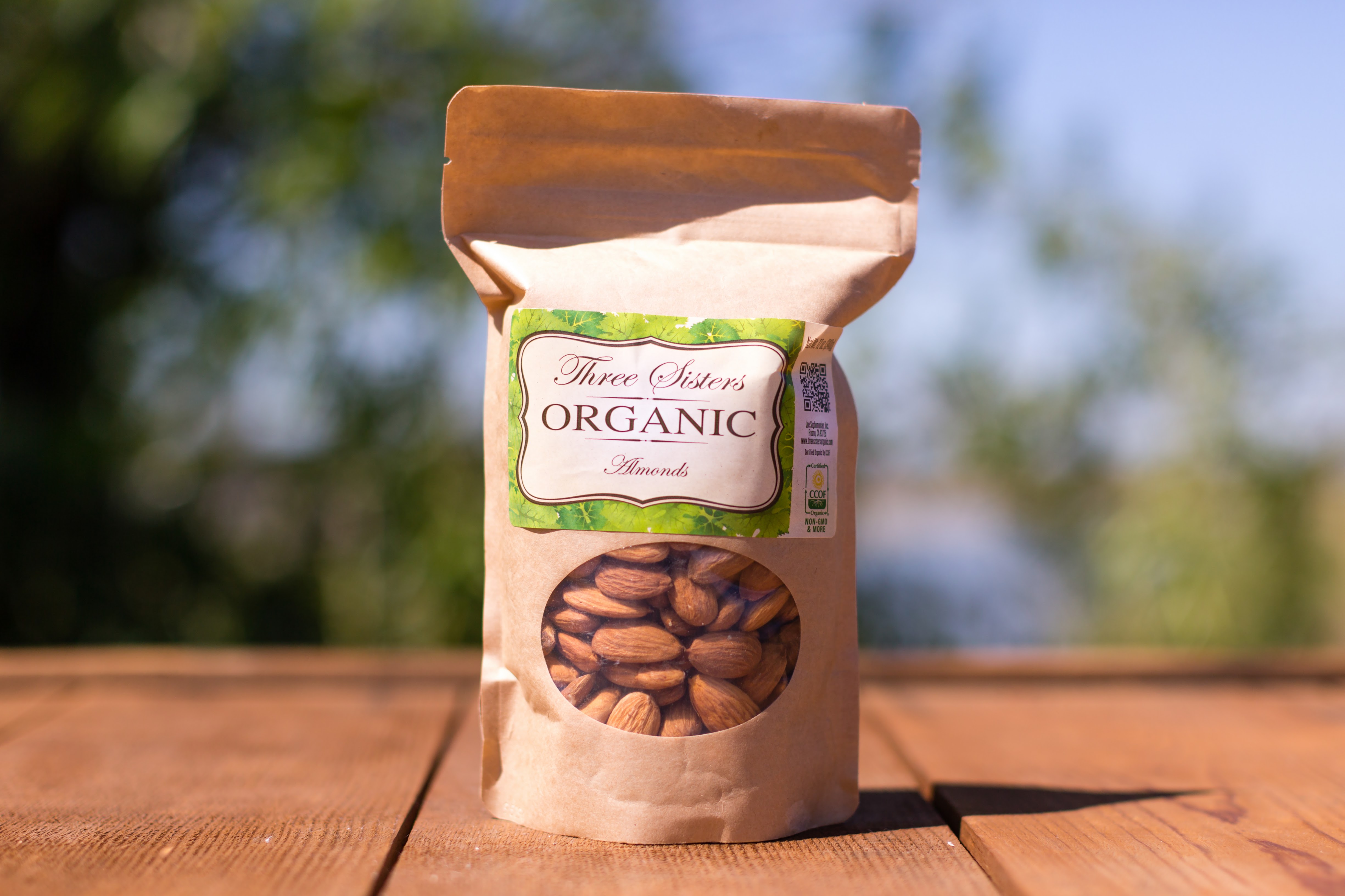 ORGANIC RAW ALMONDS 12 OZ BAG